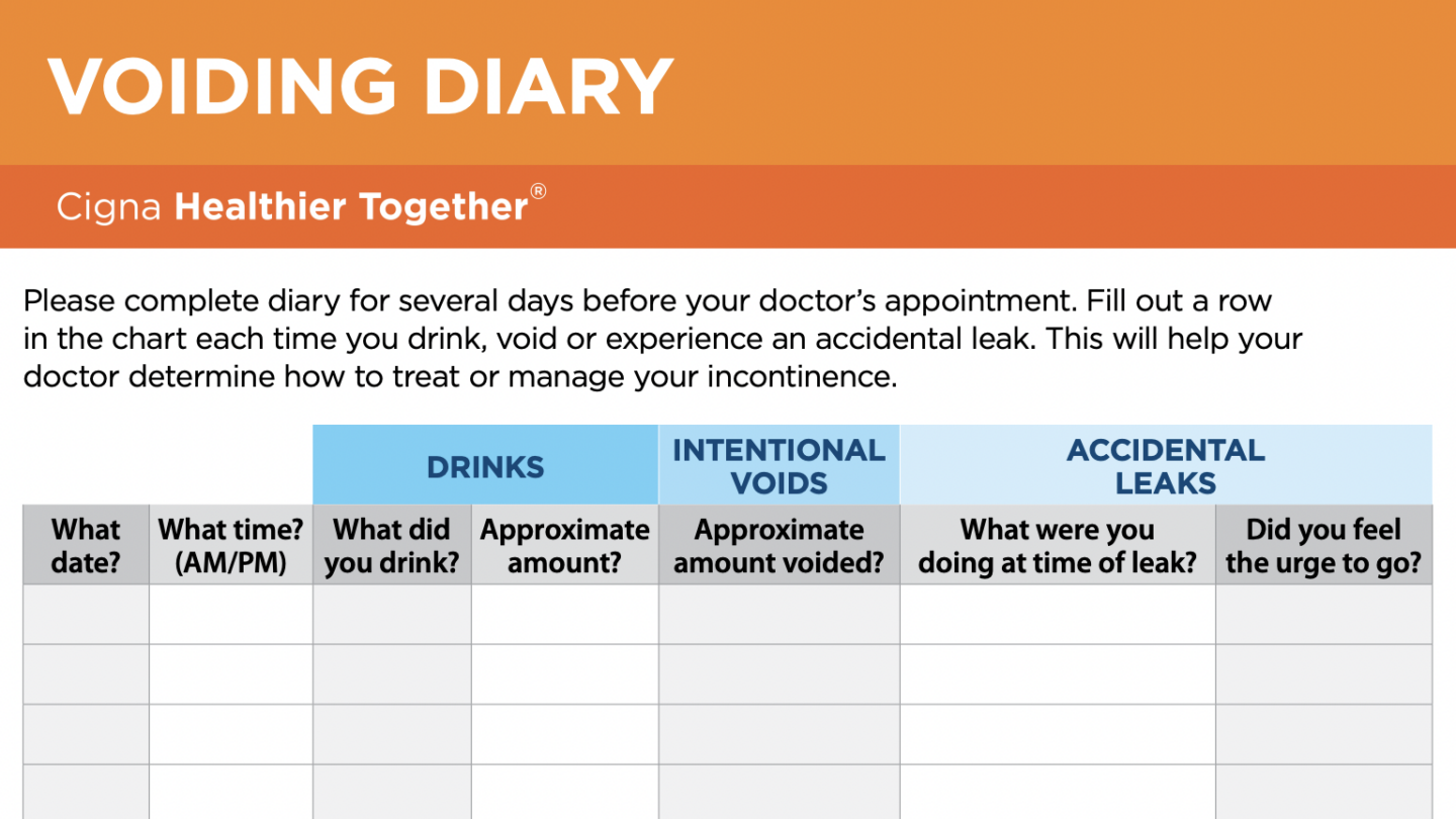 Urinary Incontinence - Cigna Healthier Together
